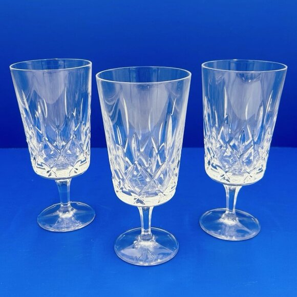 Gorham | Dining | Gorham Crystal King Edward 7 8 Iced Tea Glasses Stem ...
